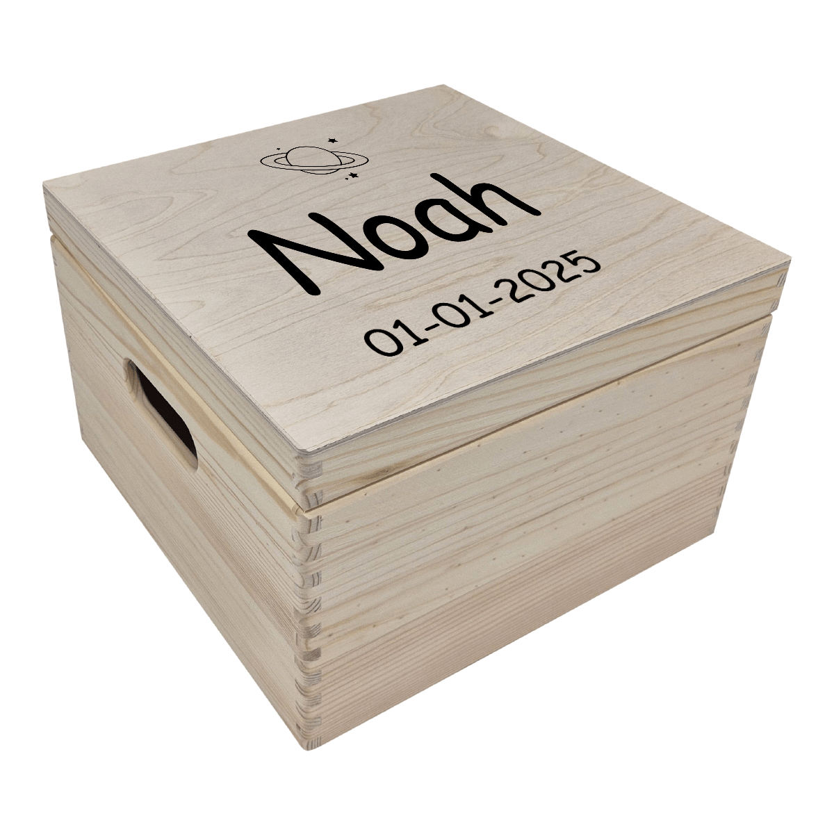 Memorybox Small Rechthoek met Naam » The Gift Factory.nl